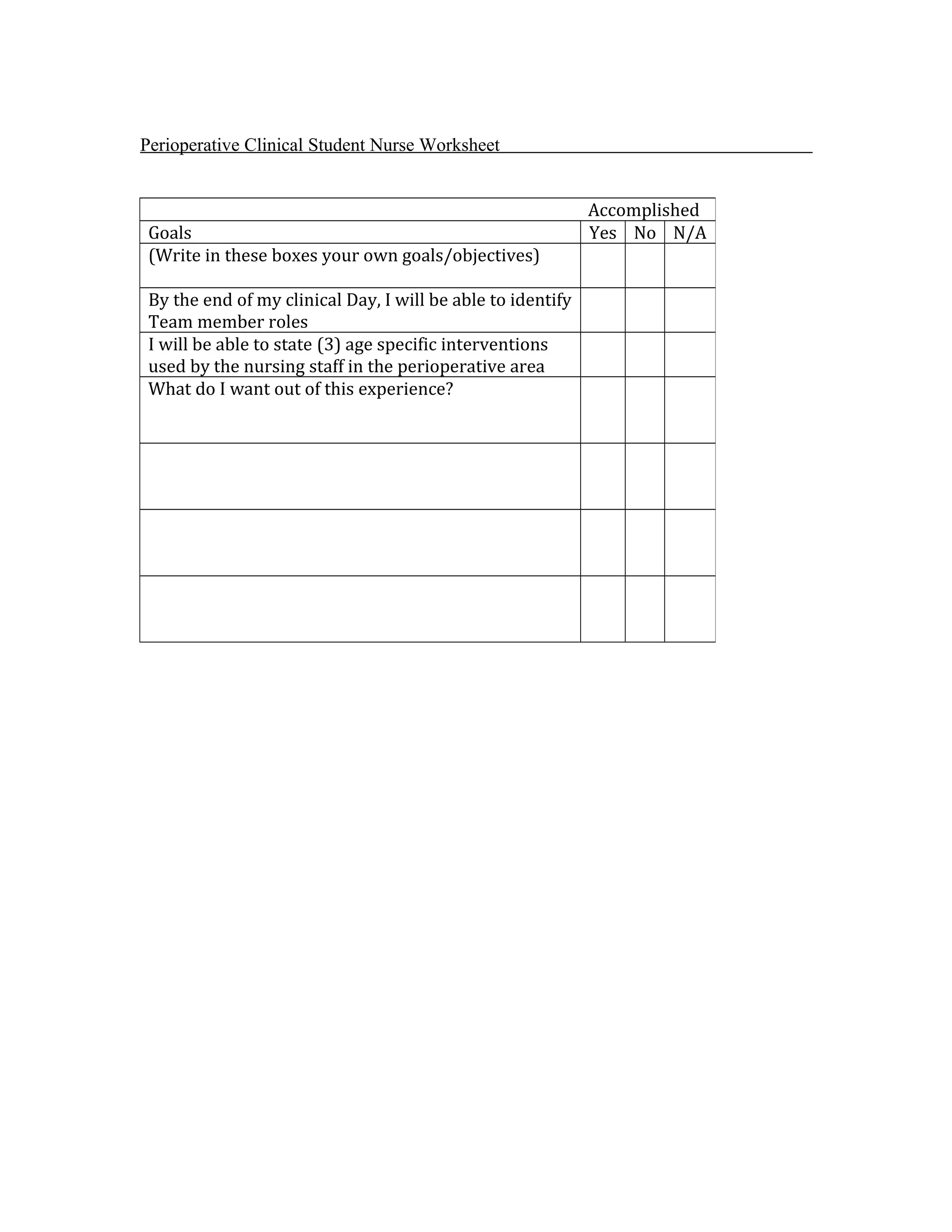 perioperative clinical student worksheet17:RNS | DOC
