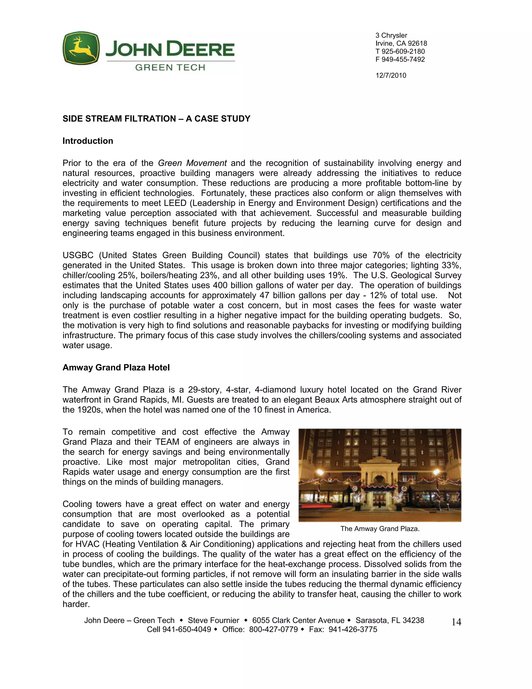 AMWAY GRAND Hotel Case Study SSF | PDF