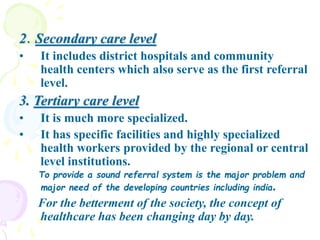 C25 P01 CONCEPT OF HEALTH CARE Community Medicine.ppt