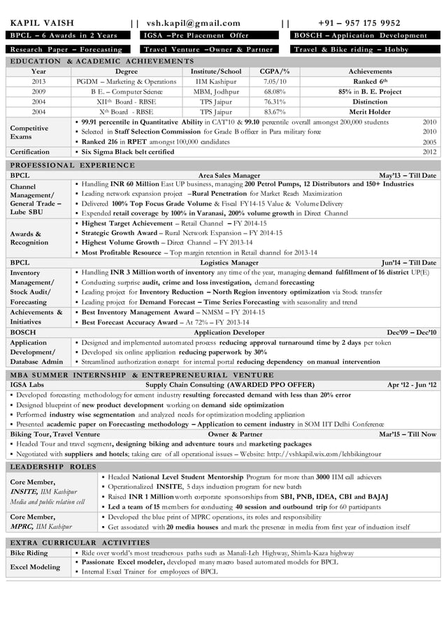 KAPIL VAISH - Resume - NEW | PDF