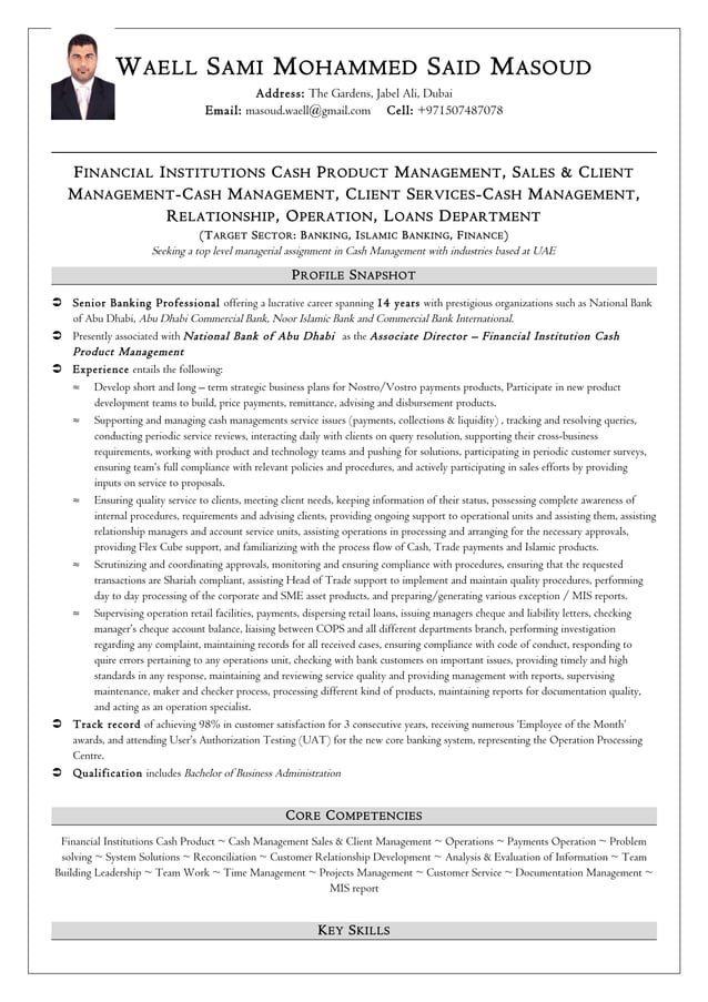 Resume - Waell Sami Mohammed Said Masoud - 02-2017 | PDF