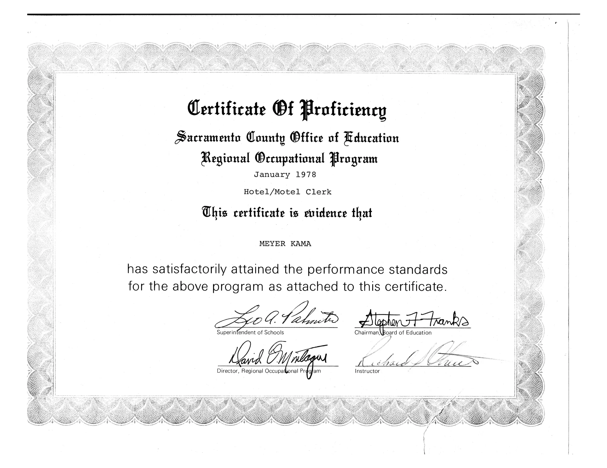 ROP Certificate | PDF