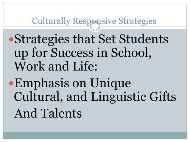 Culturally Responsive Strategies to Enhance ESL Instruction in (1 ...