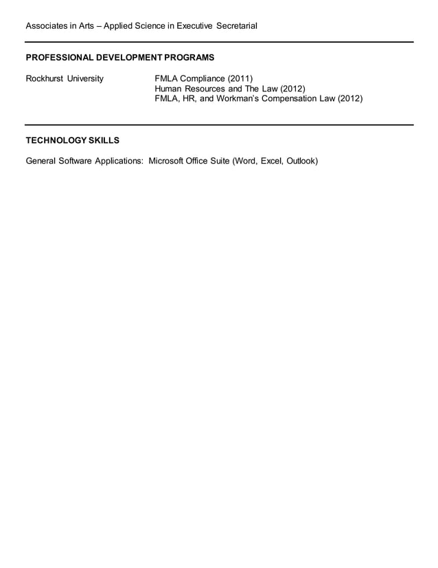 FMLA Resume | PDF