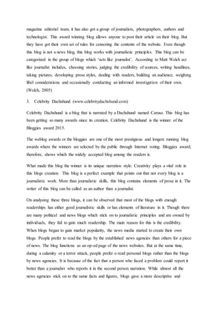 Evolution of Blogging | PDF