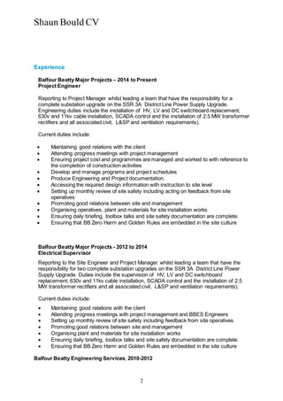 S. Bould CV | PDF