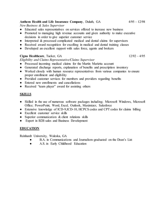 Jenny D McIntyre Resume 2015 (2) | PDF