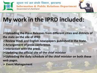 IPRD presentation | PPTX