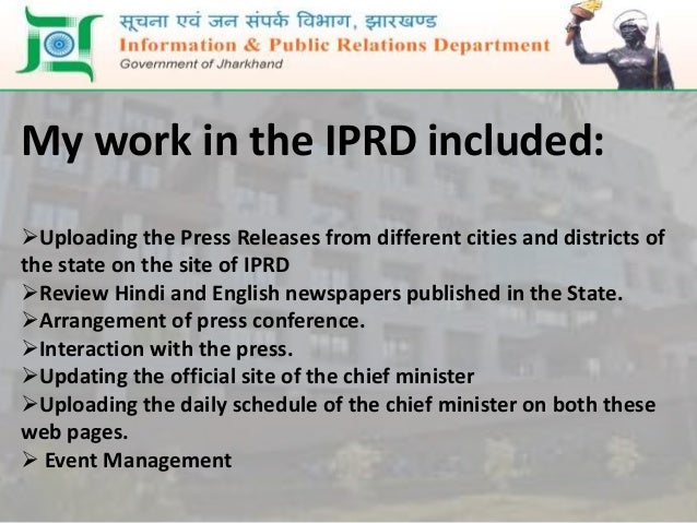 IPRD presentation