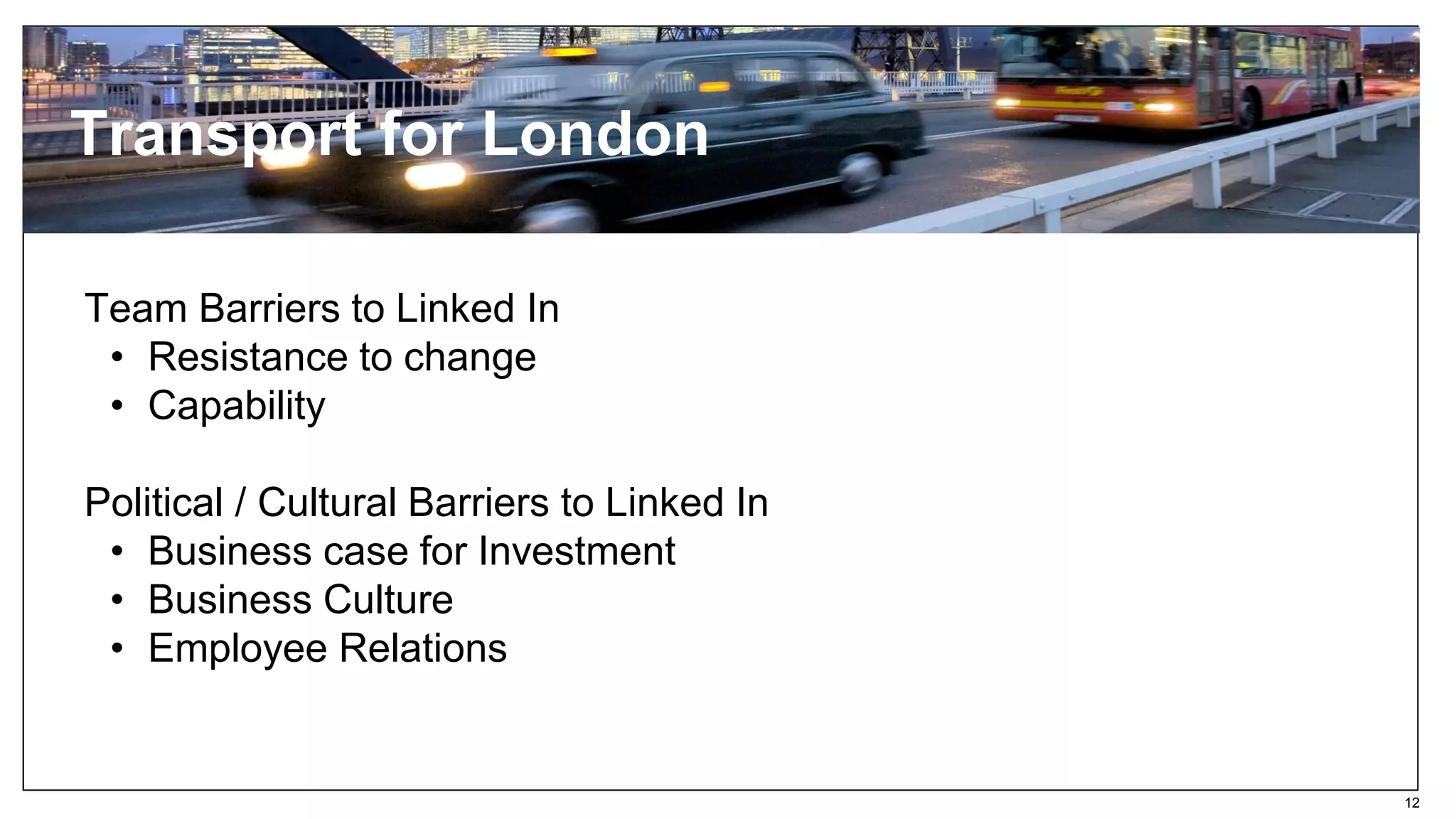 ConnectIn TfL Presentation | PPT