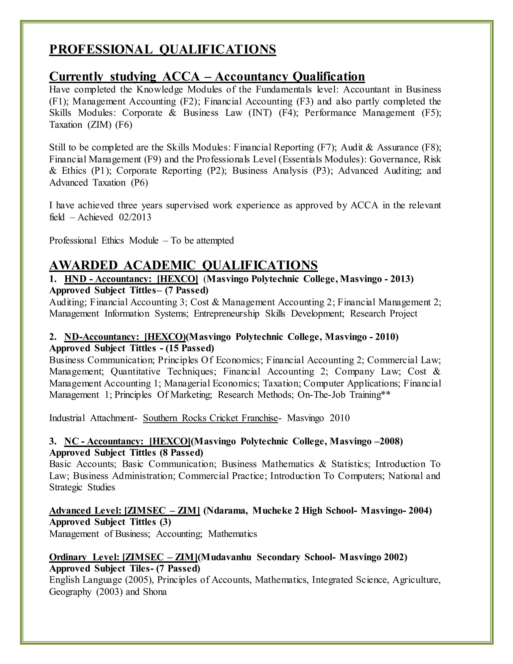 CV - Coster Charu | PDF