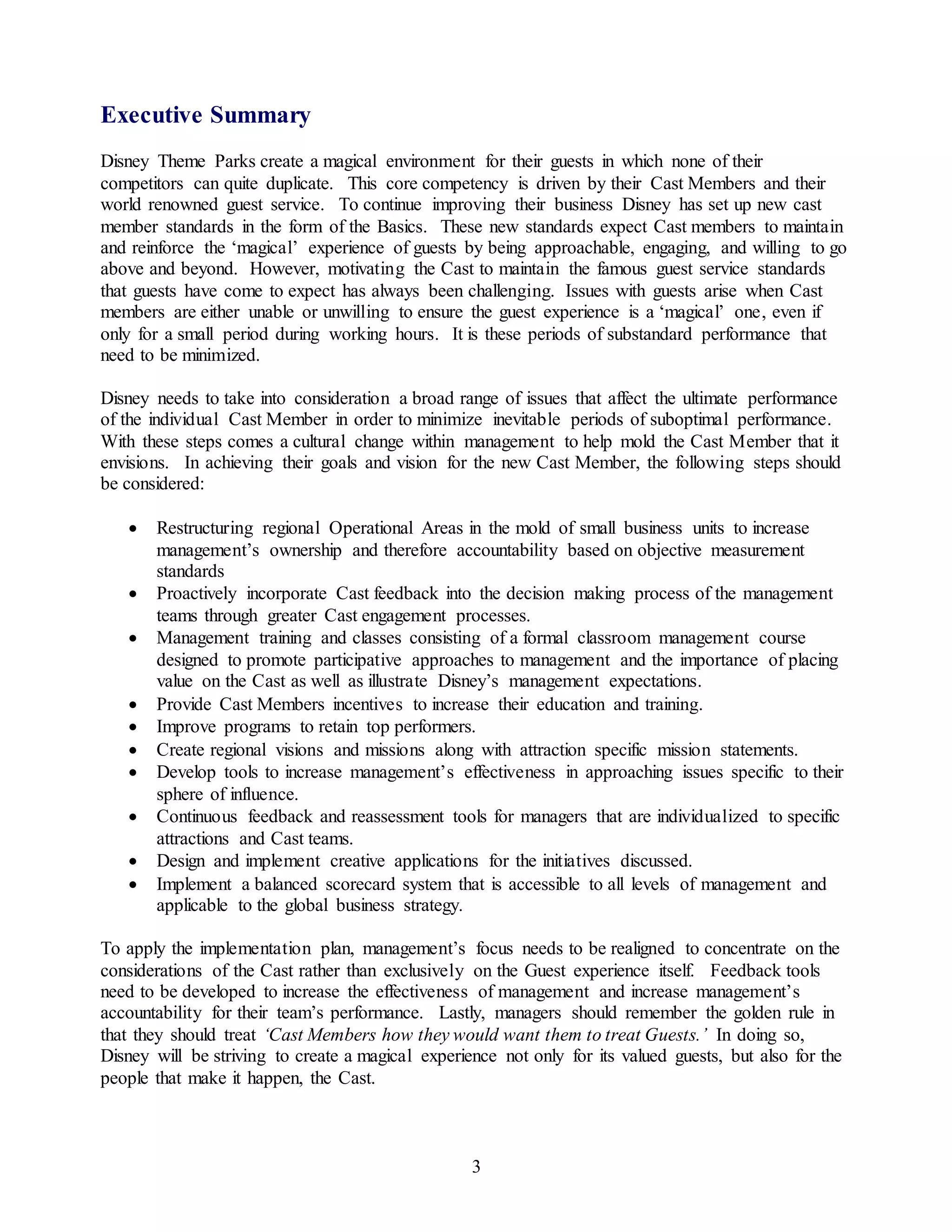 Disney Guest Service Strategy | DOCX