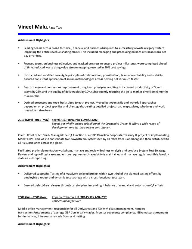 Vineet Malu-Resume | PDF