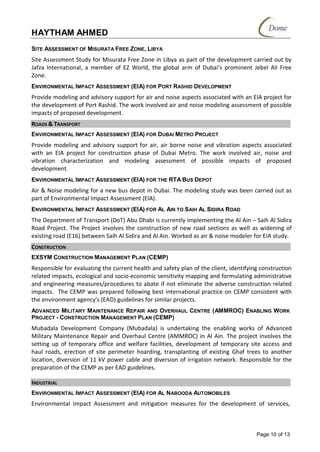 Haytham Ahmed CV - Technical Director - Oct 2015 | PDF