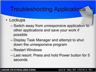 Working with Applications | PPT