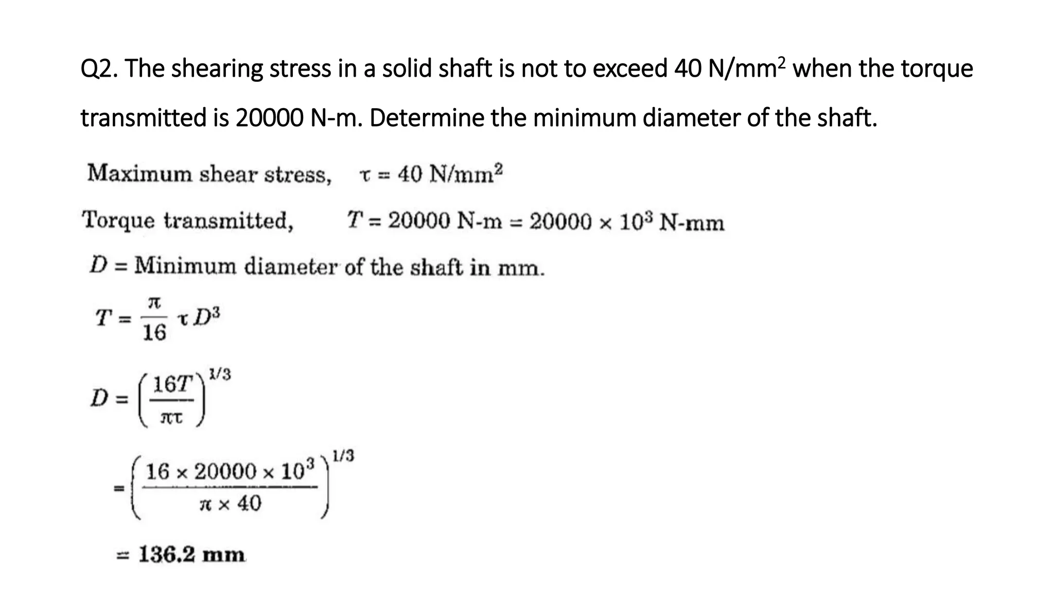Simple torsion equation | PPTX