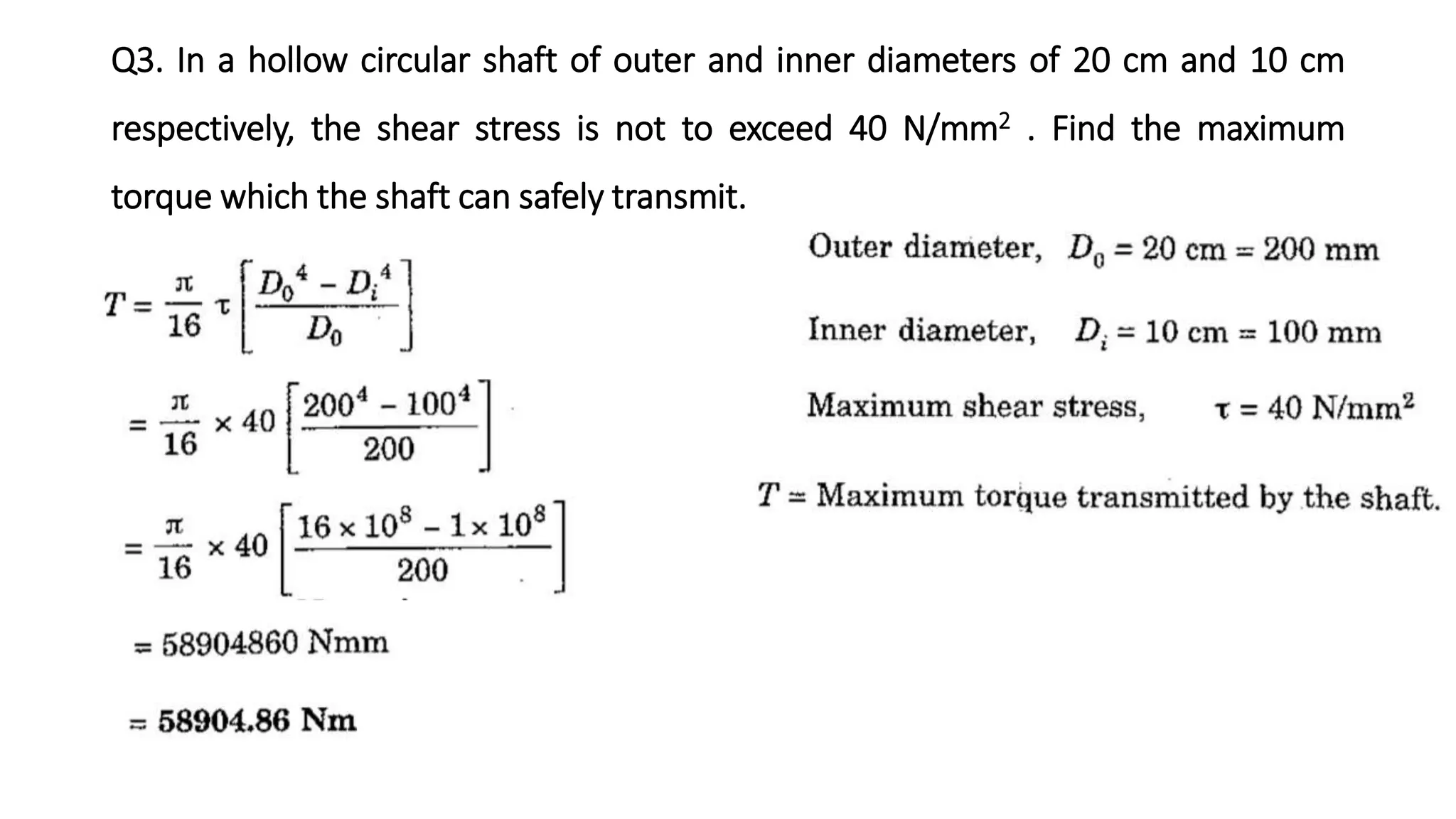 Simple torsion equation | PPTX