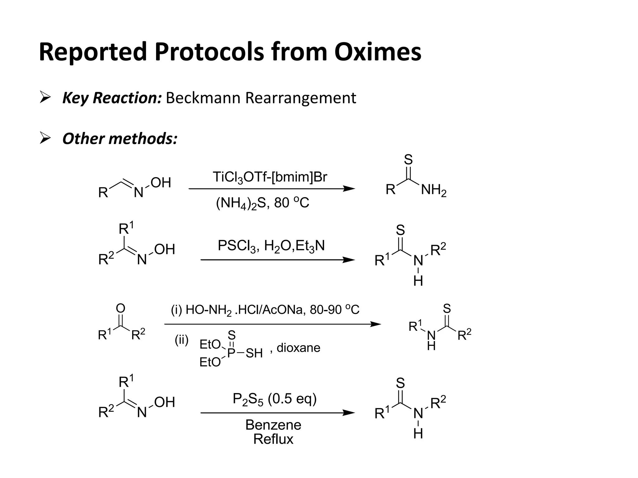 One Pot Copper Catalyzed Conversion of Oximes to | PPT