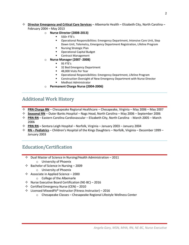 Angela Gary Resume 2016 Revised | PDF