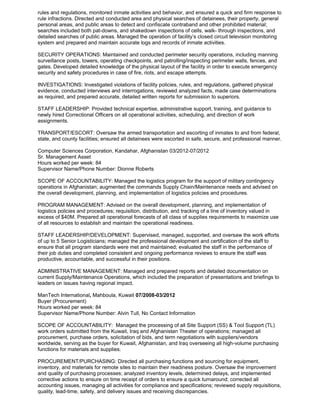 Fletcher L. Smith Professional Logistics Resume (2-25-2015) | DOC