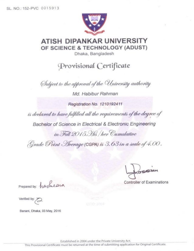 Certificate Diploma Eee