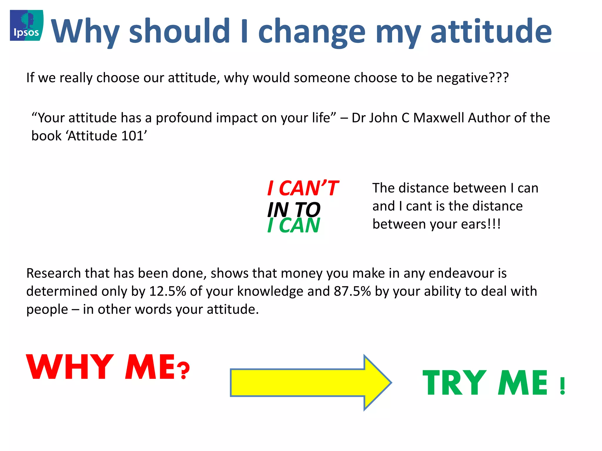 CHANGING YOUR ATTITUDE | PDF