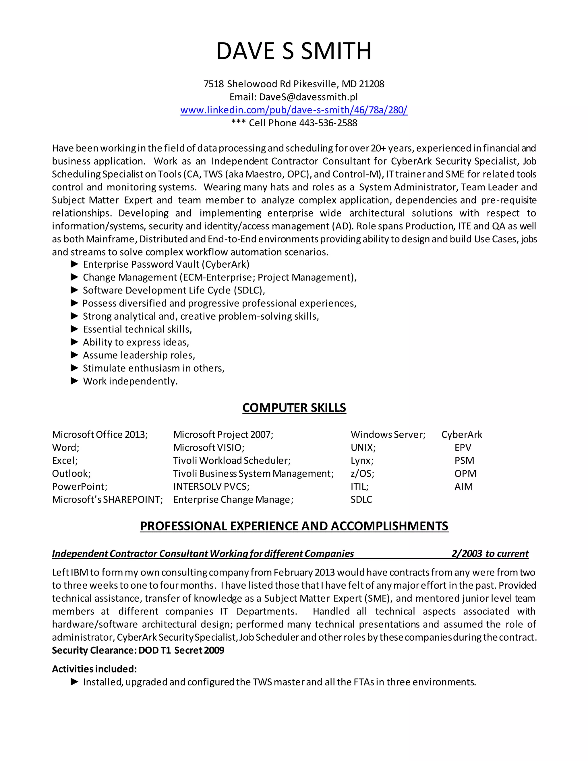Resume_DSSmithver56_CyberArk | DOCX