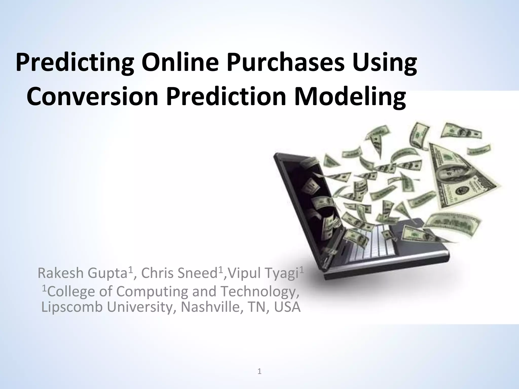 Presentation - Predicting Online Purchases Using Conversion Prediction ...