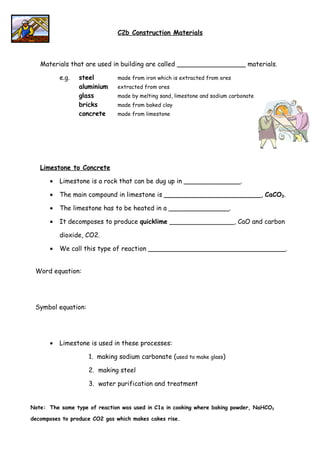 C2b Construction Materials | PDF