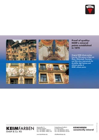 1. Mineral Silicate Paint | PDF
