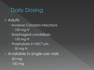 Mycamine MUE Presentation | PPTX