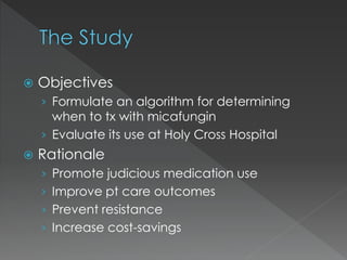 Mycamine MUE Presentation | PPTX