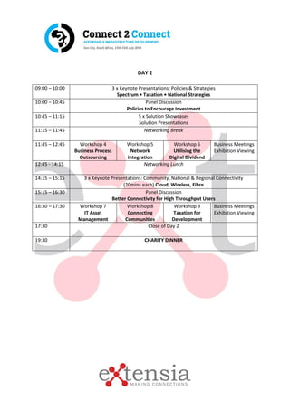 C2C 2016 draft programme. 28.01