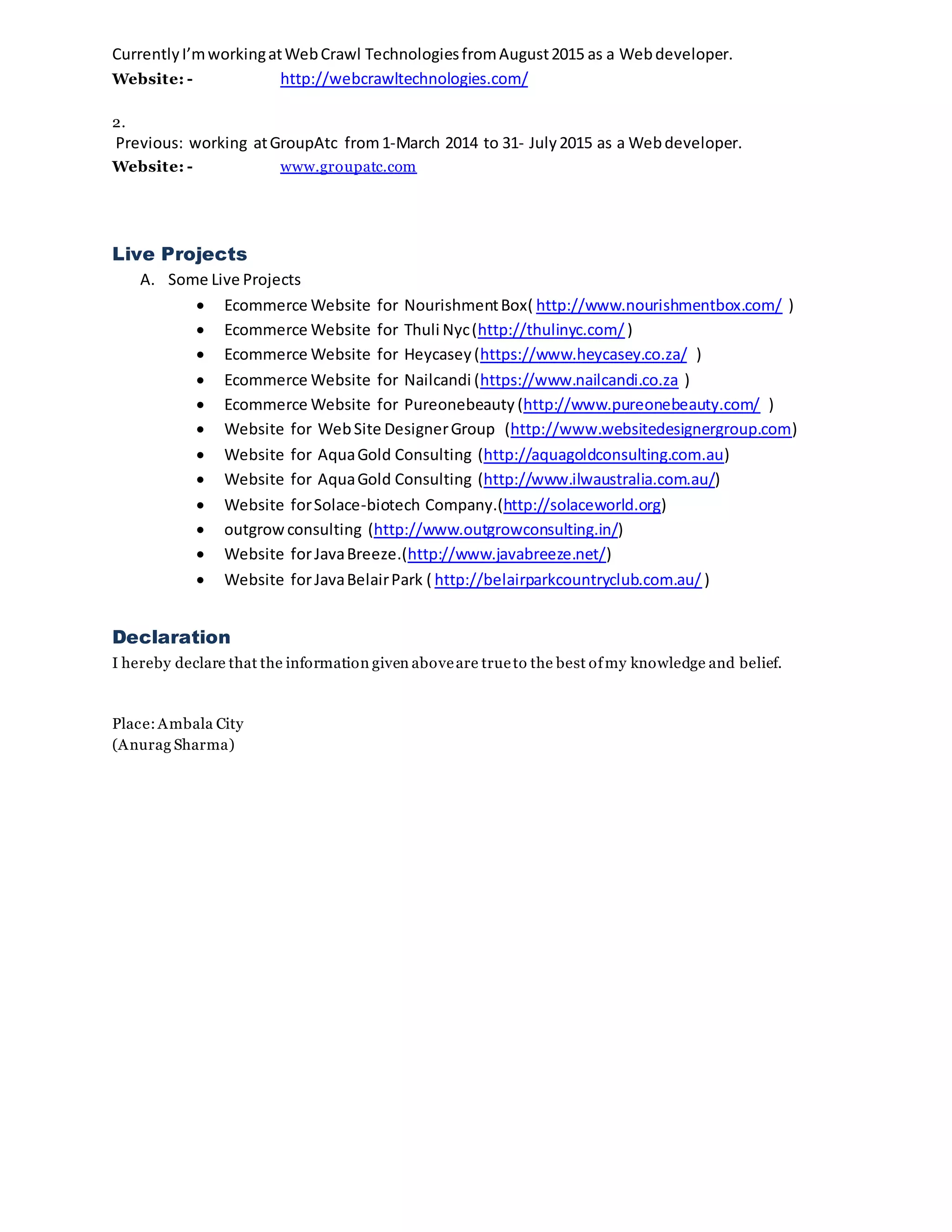 Anurag_Resume | PDF