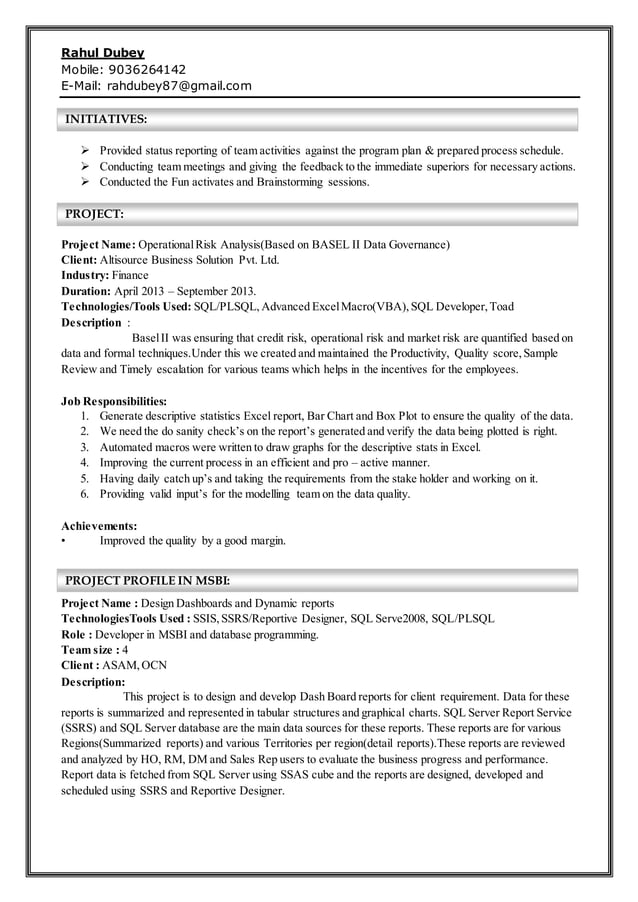 Rahul Resume | PDF