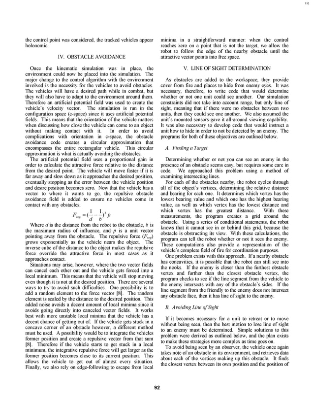 Control Of Heterogeneous Combat Swarms Pdf Robotics Technology