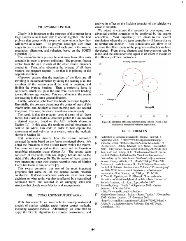 Control Of Heterogeneous Combat Swarms Pdf Robotics Technology