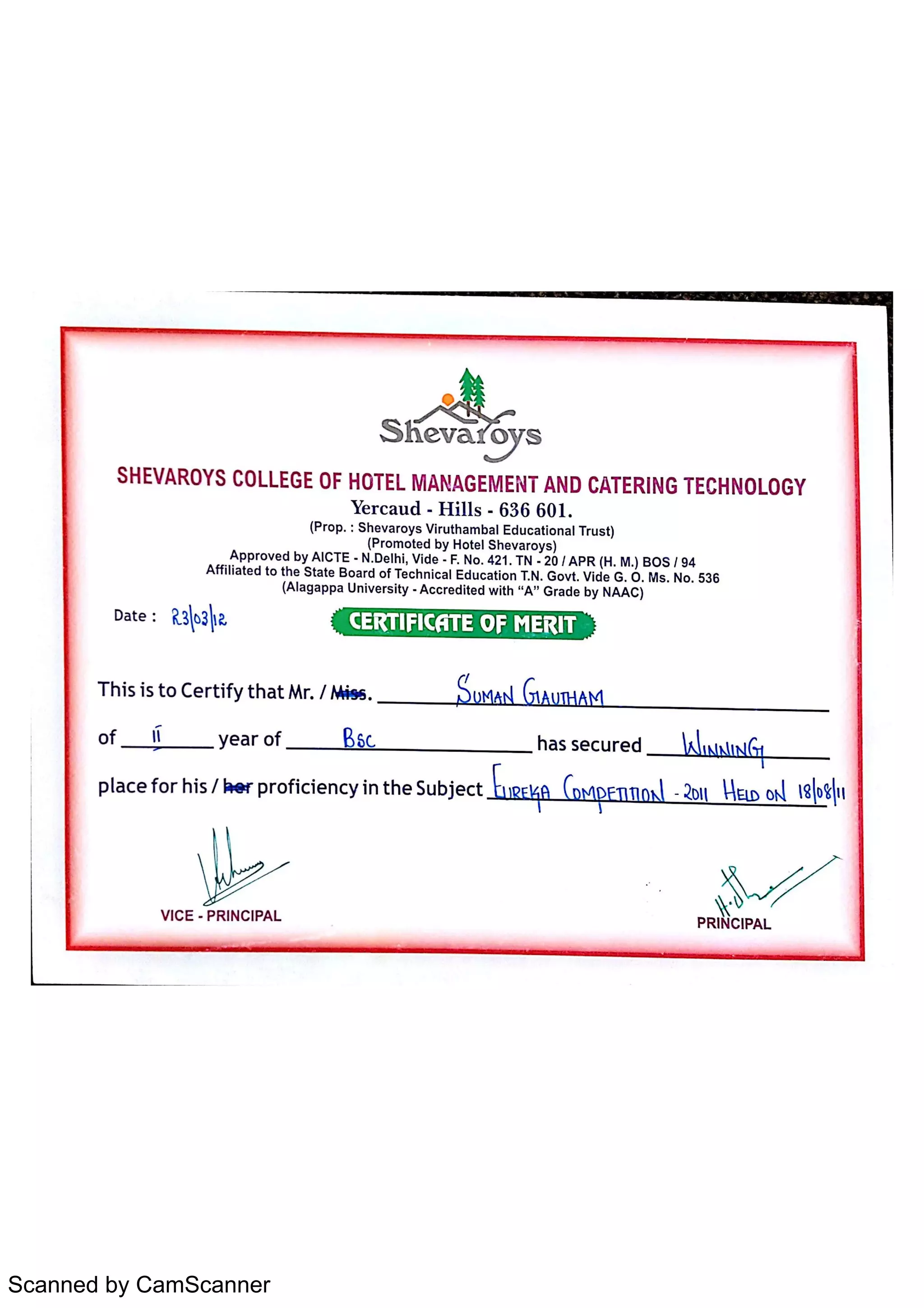 Quiz comp. certificate | PDF