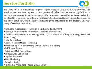 C TO C Marketing Pvt Ltd - Company Profile | PPT