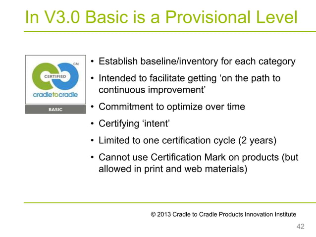 Overview of the Cradle to Cradle Certified products program | PPT
