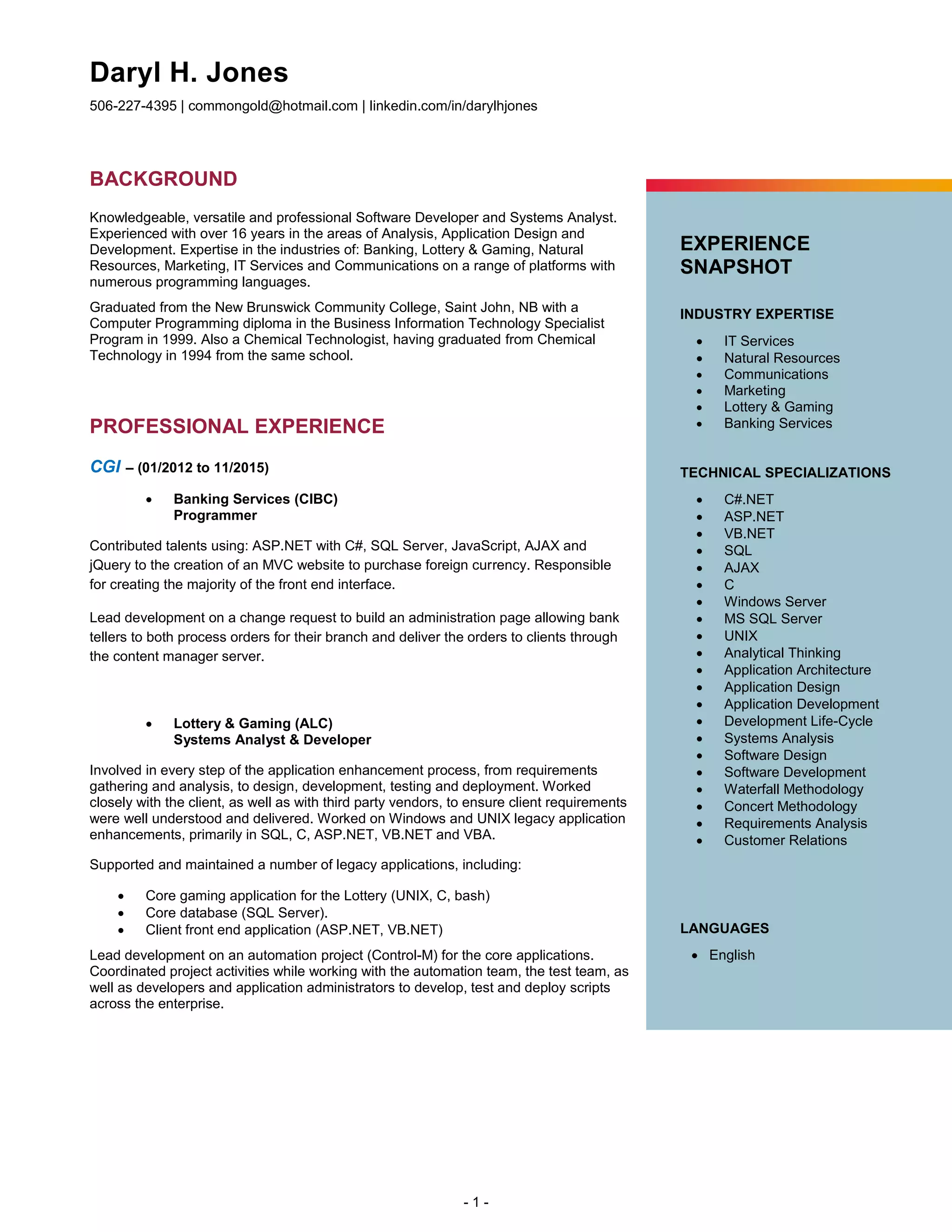 DarylHJones_Resume | PDF