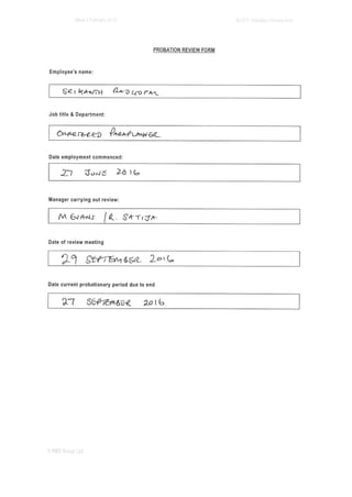 Probation Review | PDF