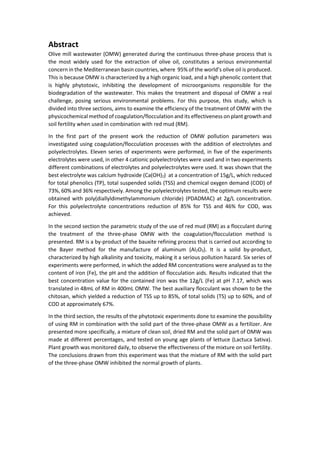 Physicochemical methods for the treatment of industrial and agro ...