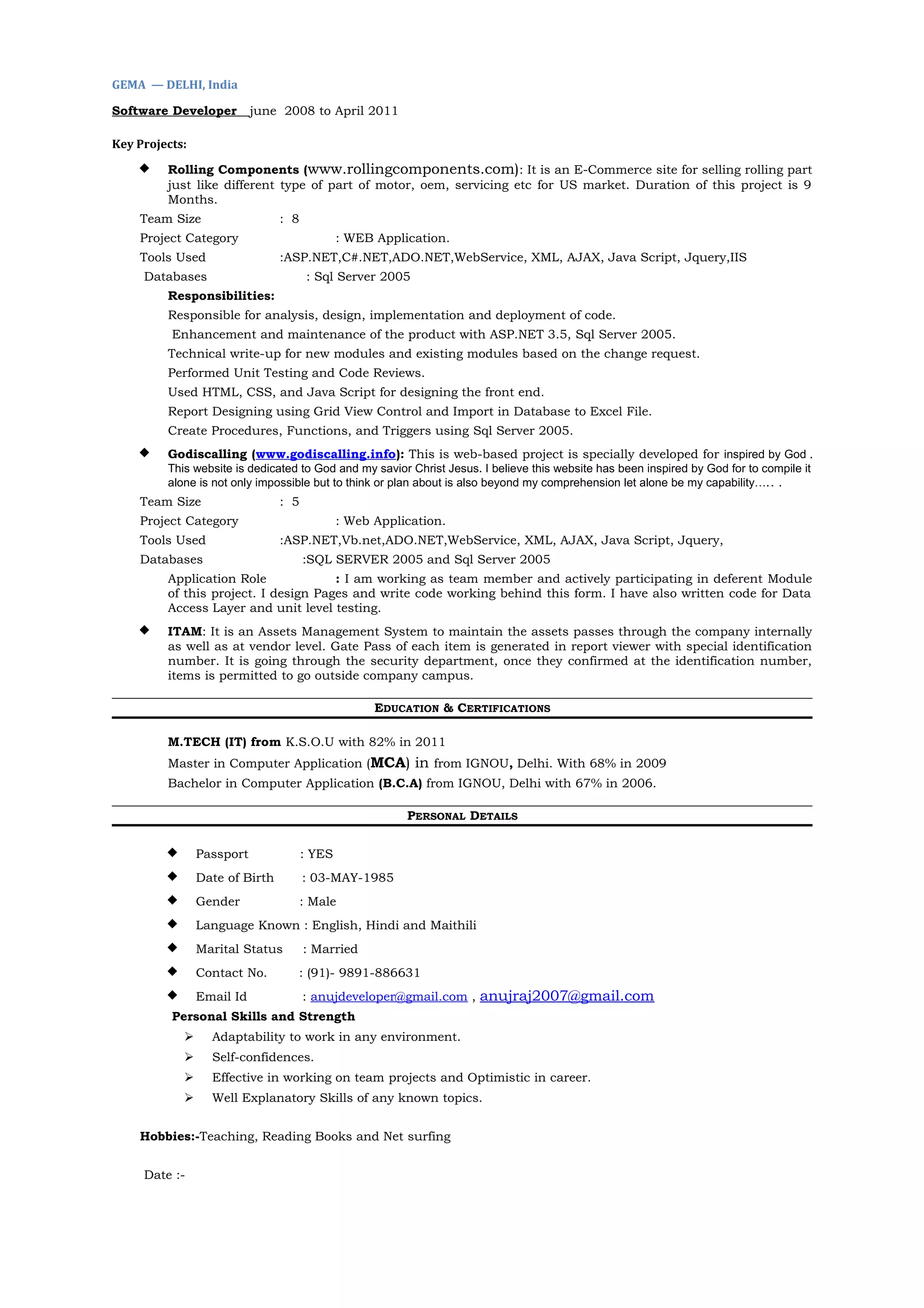 Anuj Resume | PDF