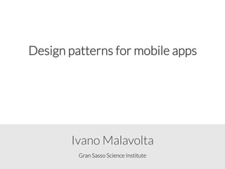 Design patterns for mobile apps | PPT