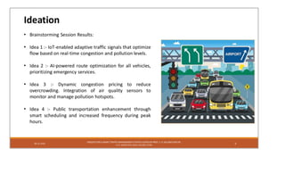 Insights for a Smart Traffic Management System | PPT