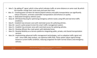 Insights for a Smart Traffic Management System | PPT