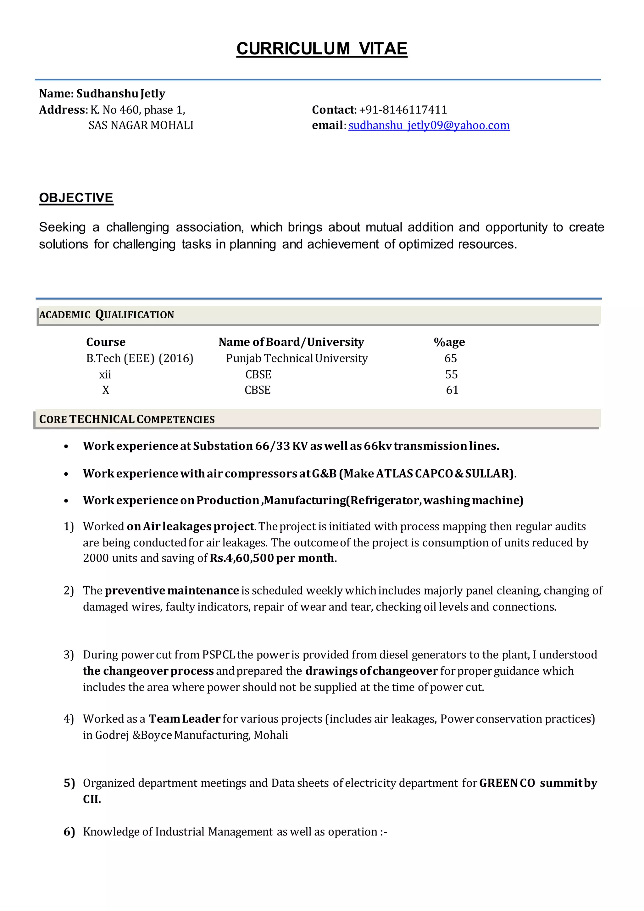 sudhanshu.resume | PDF