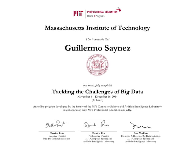 MIT Certificate | PPT