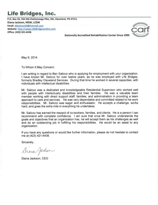 recommendation letter LBI | PDF